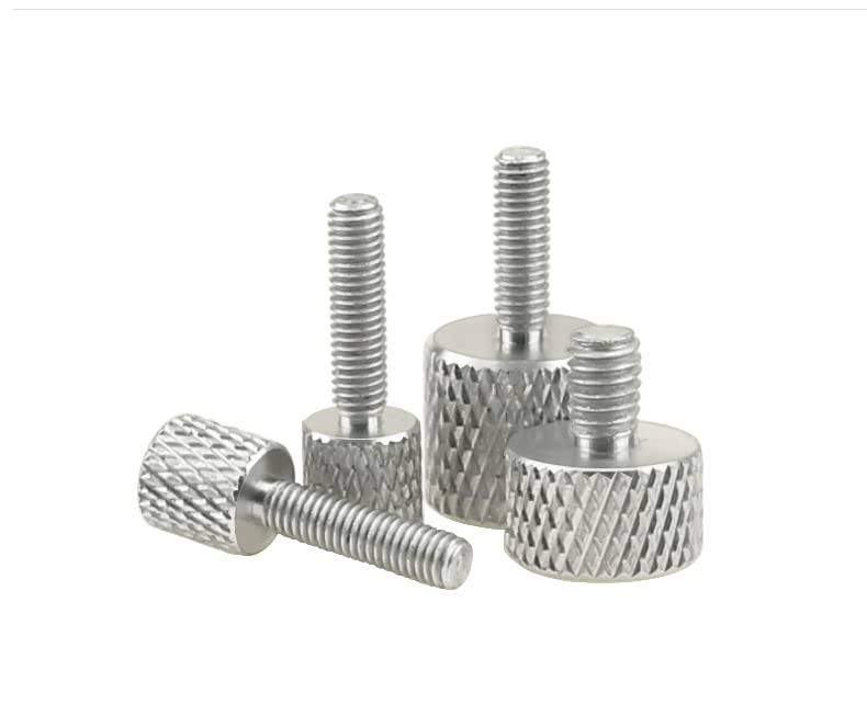 20 Pcs Aluminum knurling Fully Threaded Hand Twistscrew,for Motherboard Installation Etc.M3x8mm(Type B)