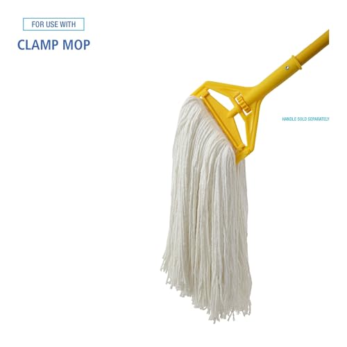 Boardwalk BWK2032RCT No. 32 Rayon Cut-End Wet Mop Head - White (12/Carton)