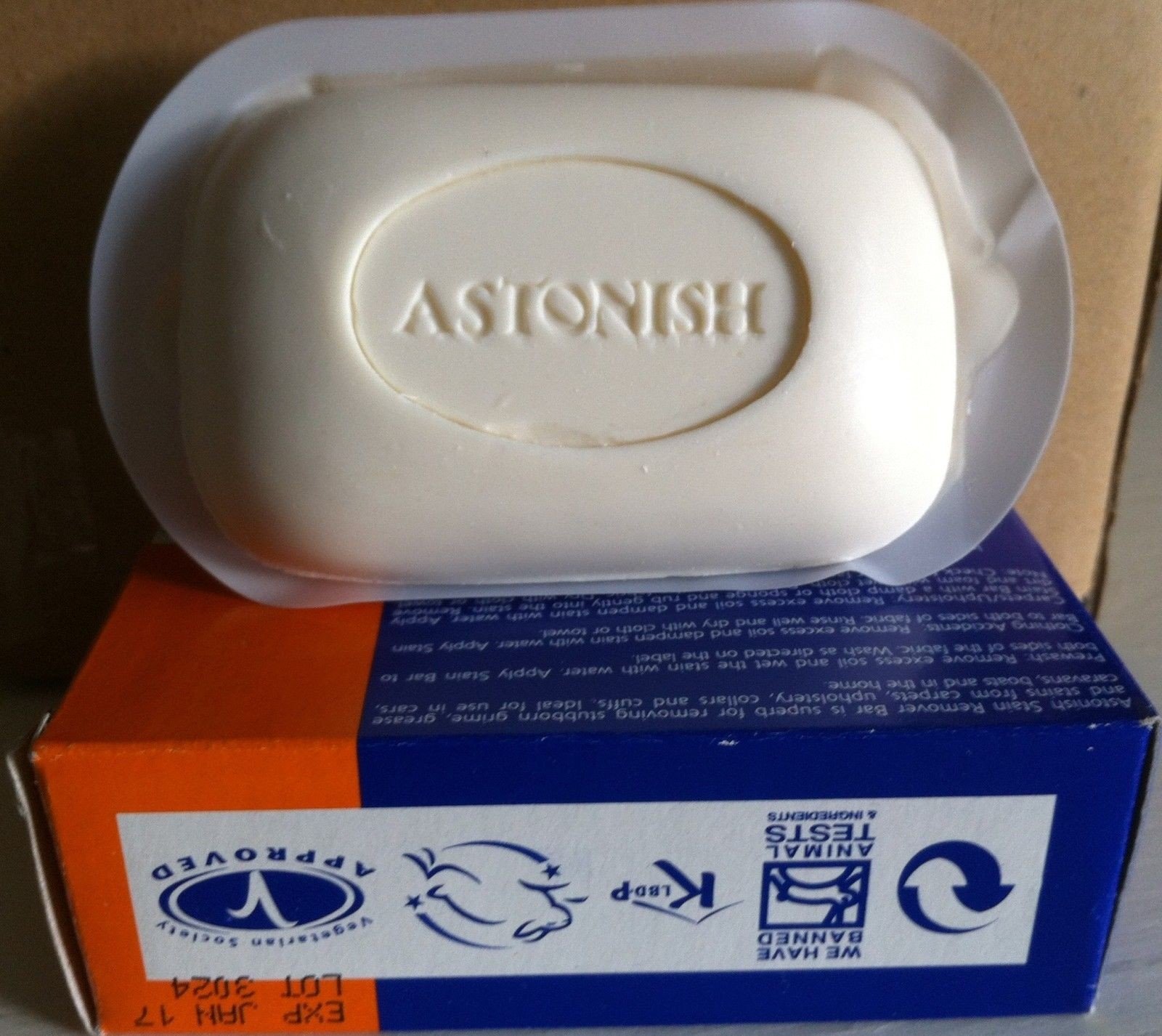 Astonish Stain Remover Bar Soap Carpet Clothes Upholstery Cleaner Laundry 75g