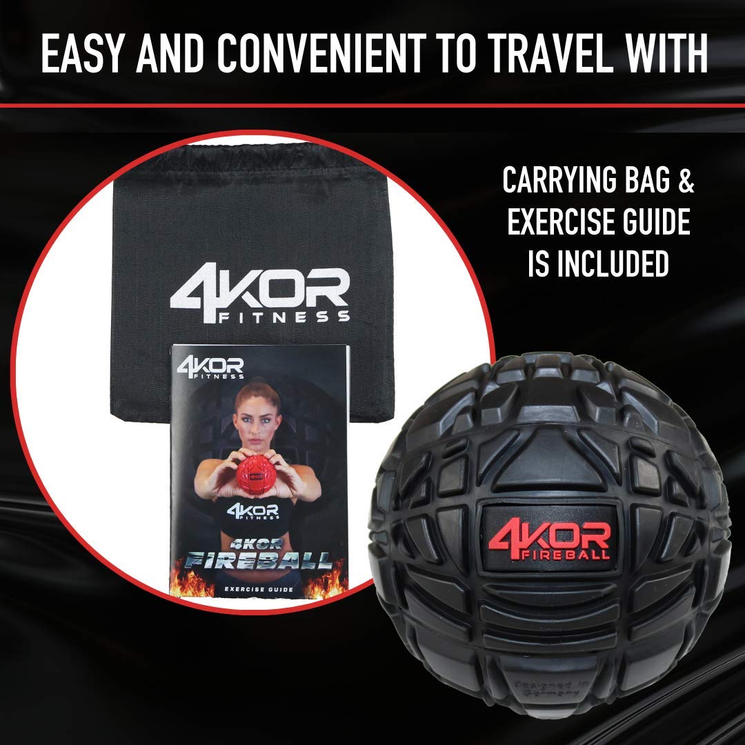 4KOR Massage Balls for Physical Therapy - Trigger Point Balls - Muscle Relief for Back, Neck, Shoulder, Foot Pain - Fitness Massage Balls - Mobility Balls for Deep Tissue Myofascial Release