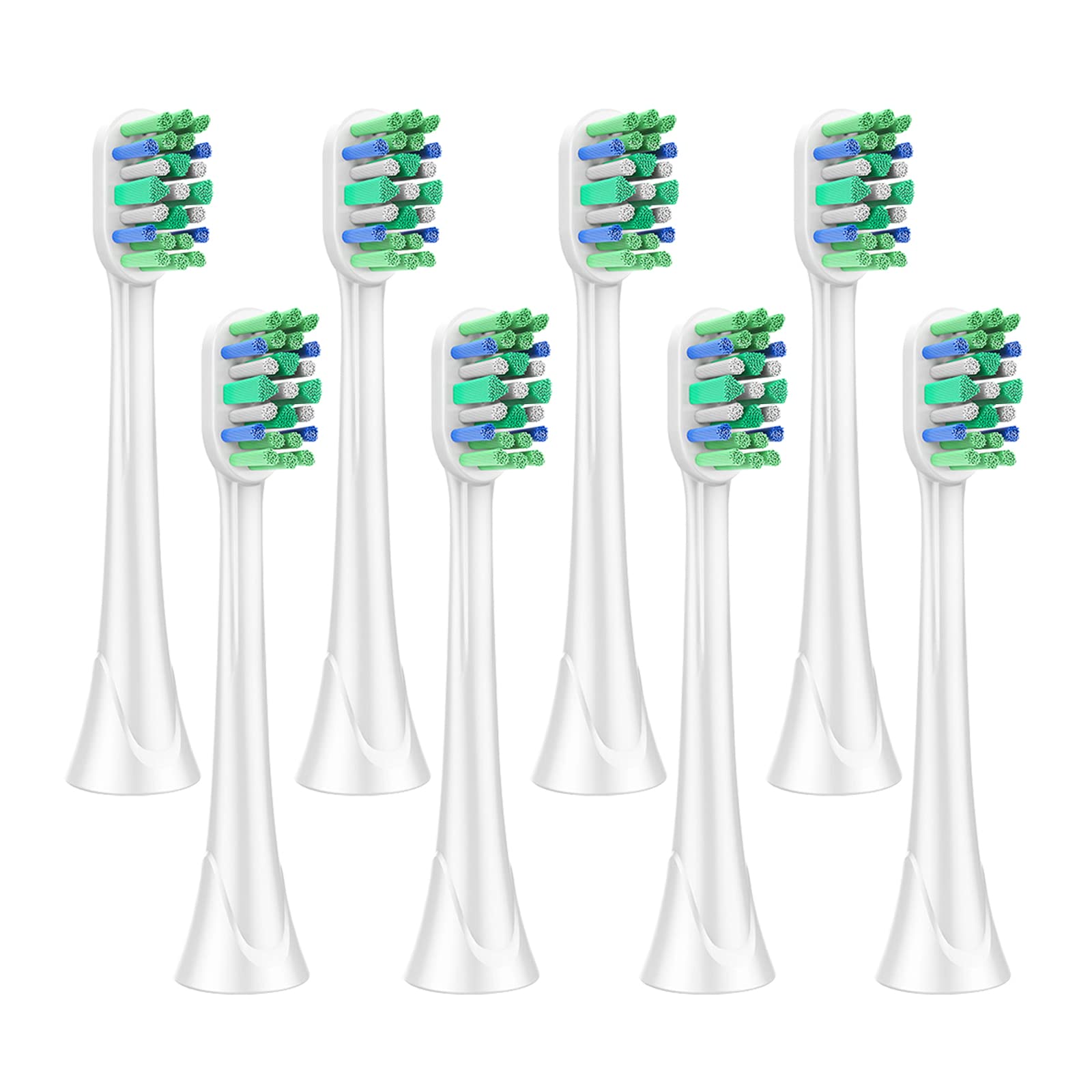 ALTLAU Replacement Toothbrush Heads Compatible with Philips Sonicare Toothbrush, Click-on Replacement Brush, 8 Pack