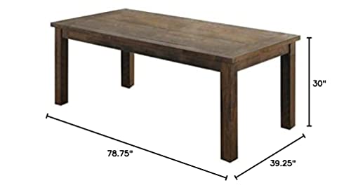 Coaster Dining Table Rustic Golden Brown 107041