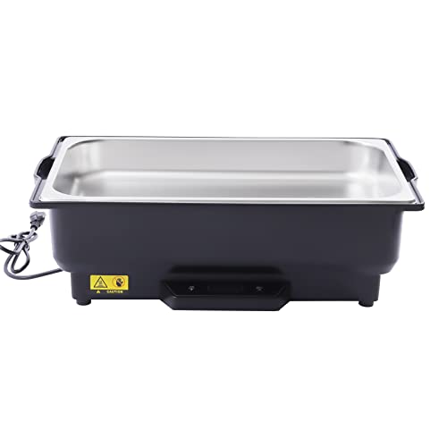 500W Electric Buffet Warmer Server Chafing Dish Buffet Tray Food Warmer Set 3 Compartment Buffet Server Chafing Dish Stainless Steel Chafing Server Set Buffet Server Warmer Food Insulation