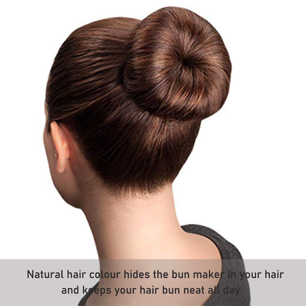 Black Magic Hair Bun Makers 3 Pcs - LHAAAYF Professional Donut Shaper, Ballet Hair Tool for Easy Kids' Ballerina Buns