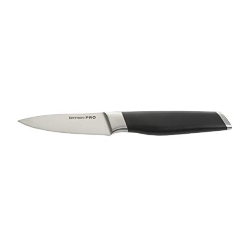 Kenmore Pro Truman Stainless Steel Knife Block Set, 6-Piece, Black