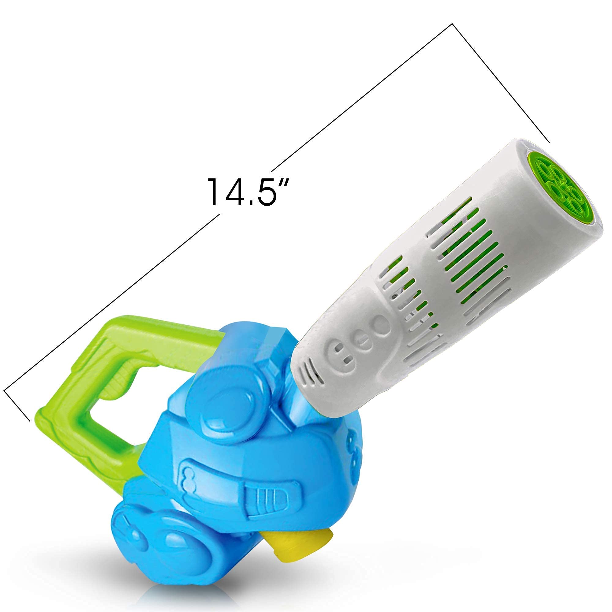 ArtCreativity Bubble Gun Machine with 3 Refill Solutions, Bubble Leaf Blower for Kids, Summer Outdoor Toys for Toddlers 1-3, Great Birthday Gifts, Fun Summer Kids Activities