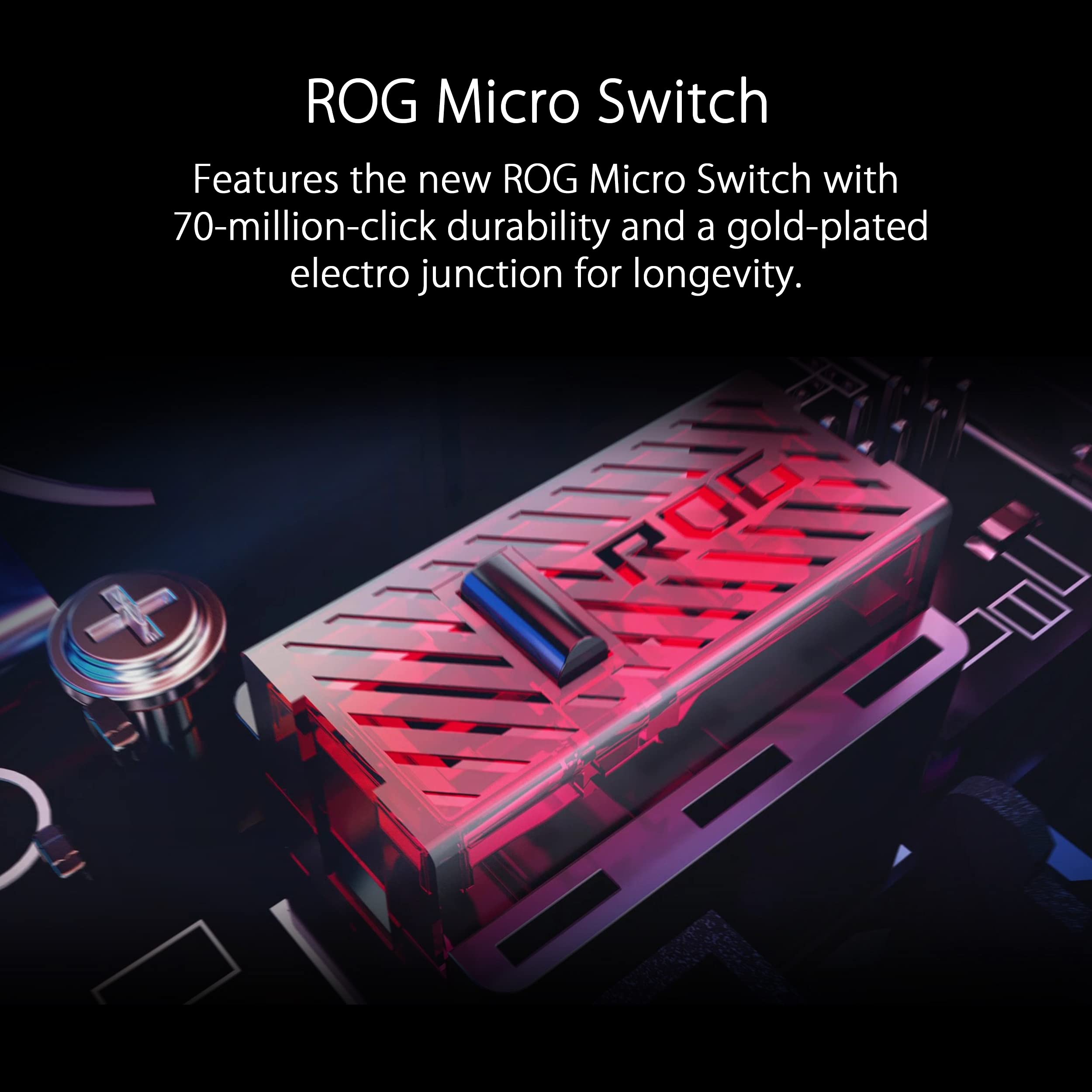 ASUS ROG Gladius III Wired Gaming Mouse | Tuned 19,000 DPI Sensor, Hot Swappable Push-Fit II Switches, Ergo Shape, ROG Omni Mouse Feet, ROG Paracord and Aura Sync RGB Lighting (Renewed)