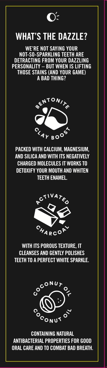 BLAQ Activated Charcoal Teeth Whitening Toothpaste | Vegan Organic SLS Free Toothpaste with Coconut Oil and Bentonite Clay | Charcoal Toothpaste for Whitening Teeth, Removing Stains - 4 OZ / 113g