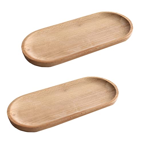 4pcs Rectangular Trays Table Wooden Decoration Appetizers Appetizer Dessert Retro Cuake Japanese Plates Wedding Dish Nut Coffee Tray, Dinne Kitchen Pastries for Bars