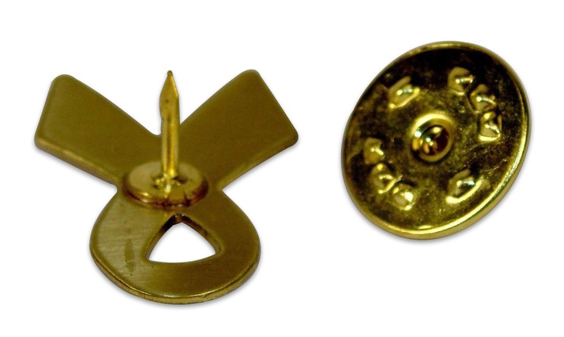20 Pcs - Yellow Awareness Ribbon Lapel Pins - Gold Tone Metal with Enamel Coating: Show Your Support for Troops, Cancer Awareness, and Charitable Causes