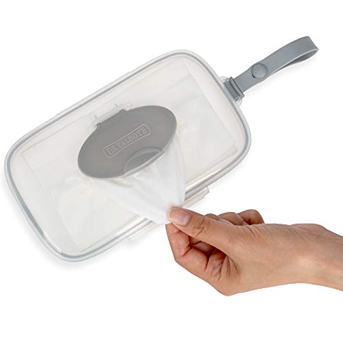 Dr. Talbot's Deluxe Baby Wipes Dispenser for Travel, Grey
