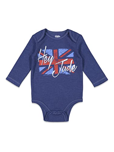 Lyrics by Lennon and McCartney Rock Band Baby Boys 5 Pack Long Sleeve Bodysuits 6-9 Months
