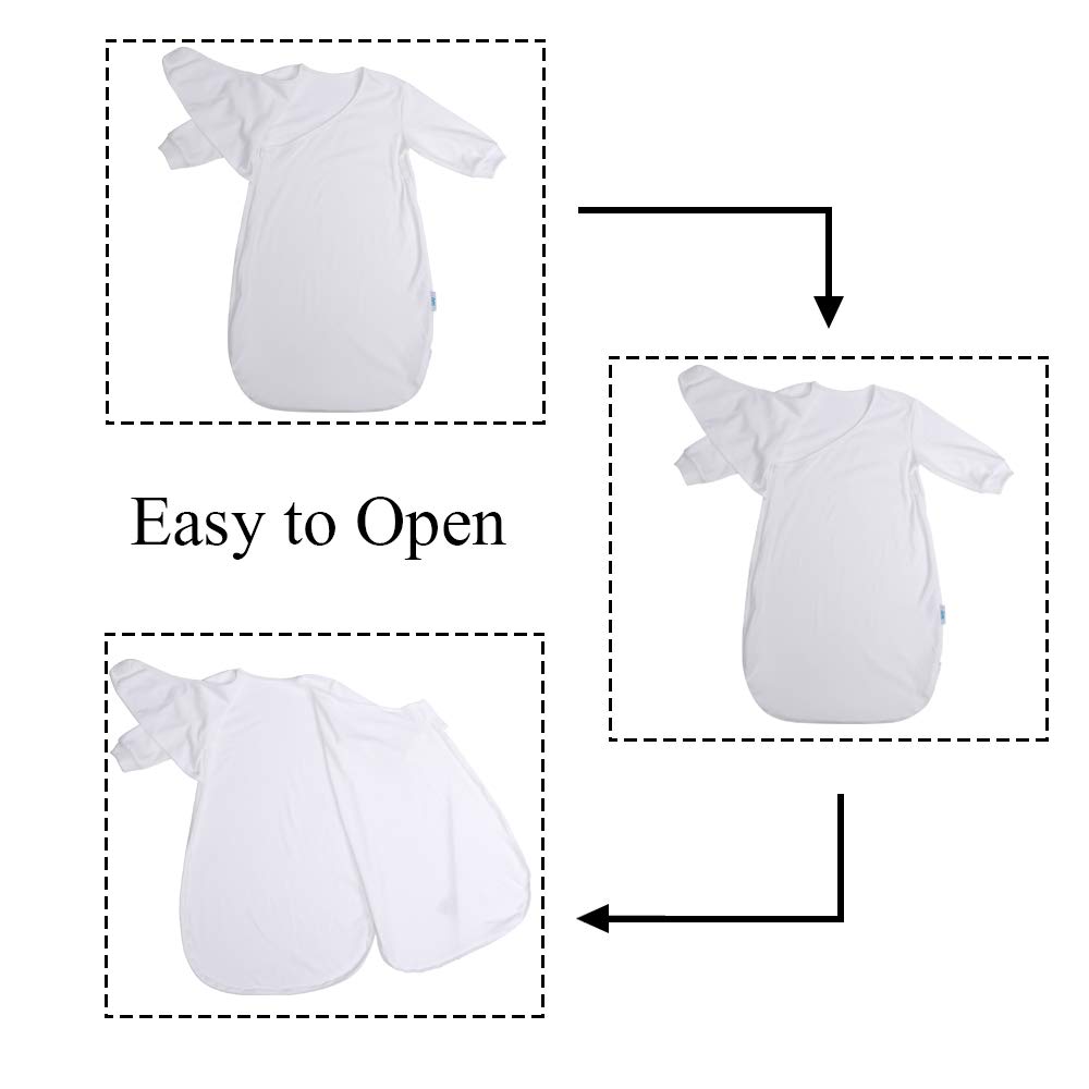BLOOMSTAR Nursery Swaddling Blankets Cotton, Wearable Blanket With Sleeve,Baby Sleeping Bag, Sleeping Sack