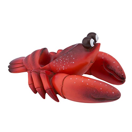 Beachcombers Resin Cute Red Lobster Wine Holder, 8.25-inch Length, Tabletop Kitchen Accessories