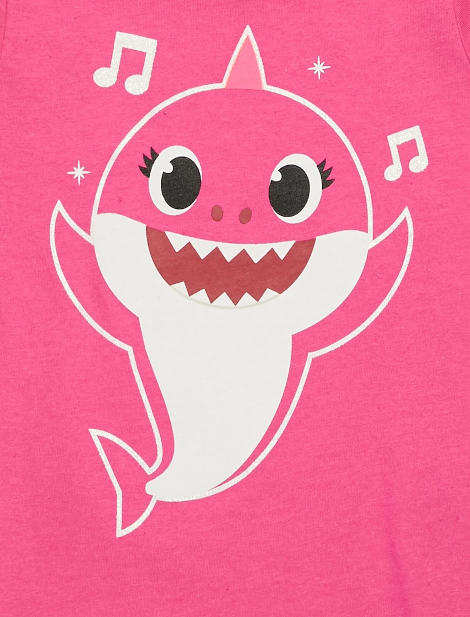 Pinkfong Baby Shark Toddler Girls 3 Pack T-Shirts Pink/Yellow/Blue 3T