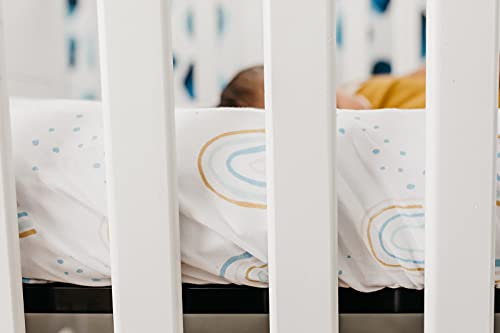 Premium Fitted Knit Crib Sheet/Toddler Sheet"Skye" by Copper Pearl