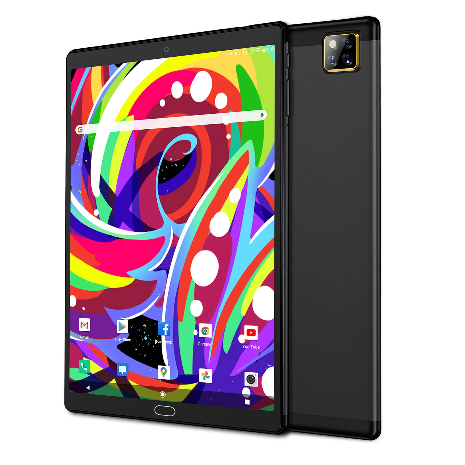 Tablet 10 inch, Android 11.0 GMS Tablets with 4GB RAM 64GB Storage, 128GB Expandable, Quad Core, 10" 1280x800 IPS HD Screen, 6000mAh Battery, 13 MP Camera Support 5.0 Bluetooth, GPS, Dual Wifi 5G&2.4G