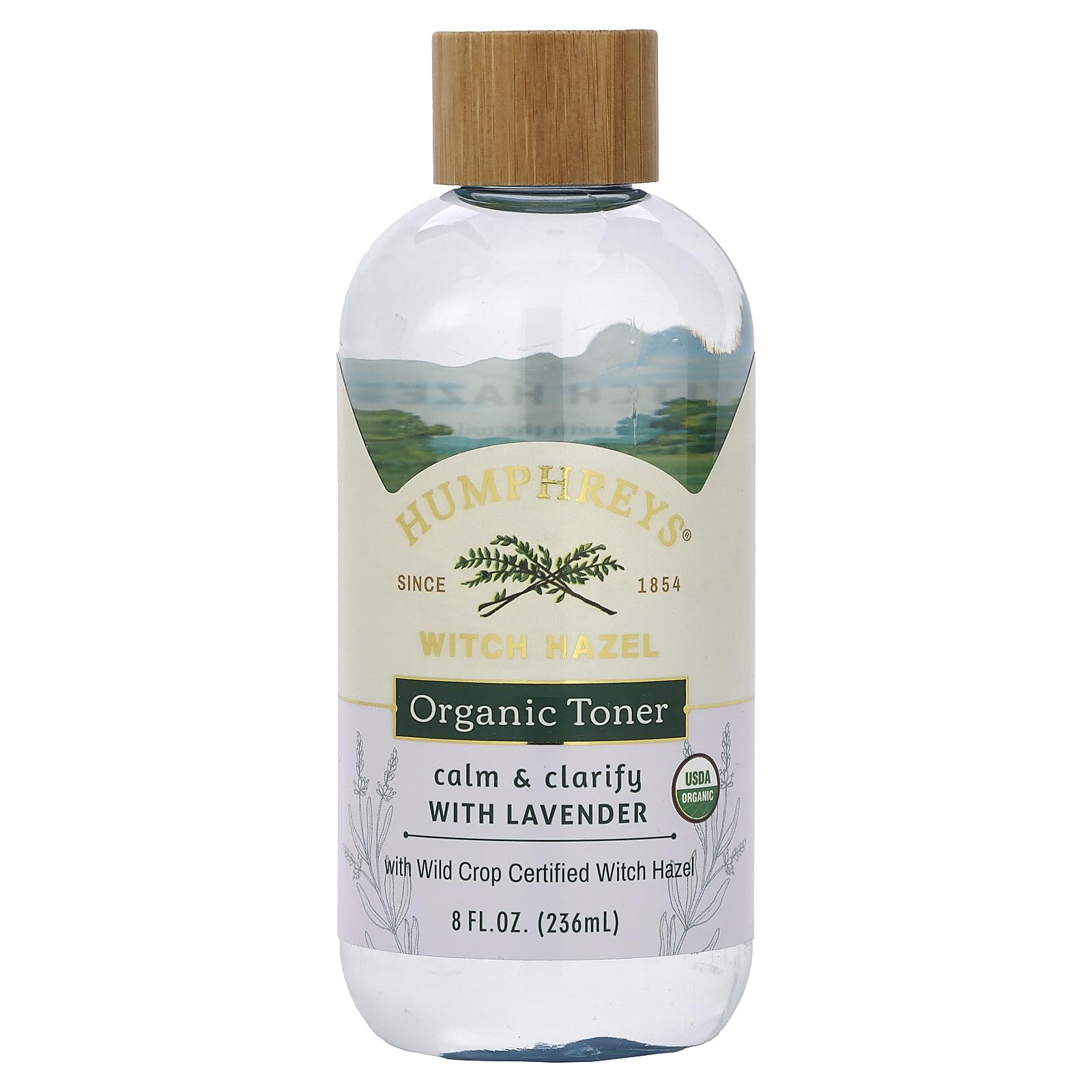 Humphreys Calm Clarify Witch Hazel + Lavender Organic Toner Fl Oz., 8 Ounce (Pack of 1)