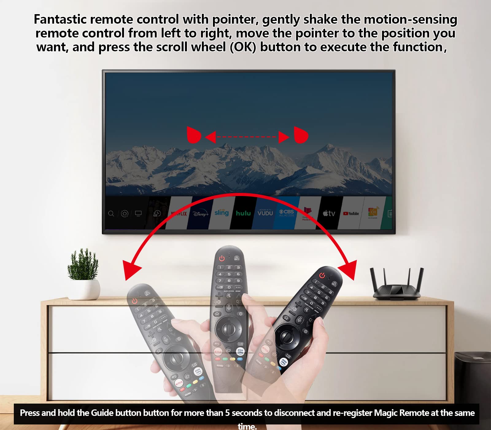 AN-MR19BA MR20GA Voice Magic Remote Control AKB75635305 AKB75855501 for LG 2019 Smart LED 4K UHD TV, Compatible with NanoCell UM69,UM71,UM72,UM73,UM74,UM75,UM76,UM80 Series
