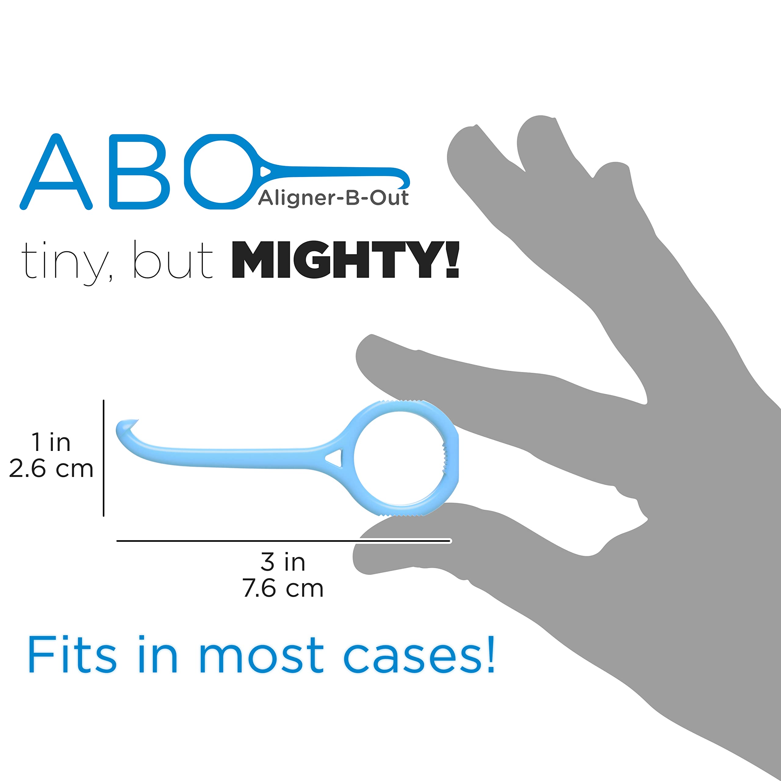 Aligner-B-Out v2 | Badass Blue 4 Pack | Invisalign Remover Tool & Aligner Remover Tool For All Aligners & Removable Retainers | Orthodontist Recommended Invisalign Accessories