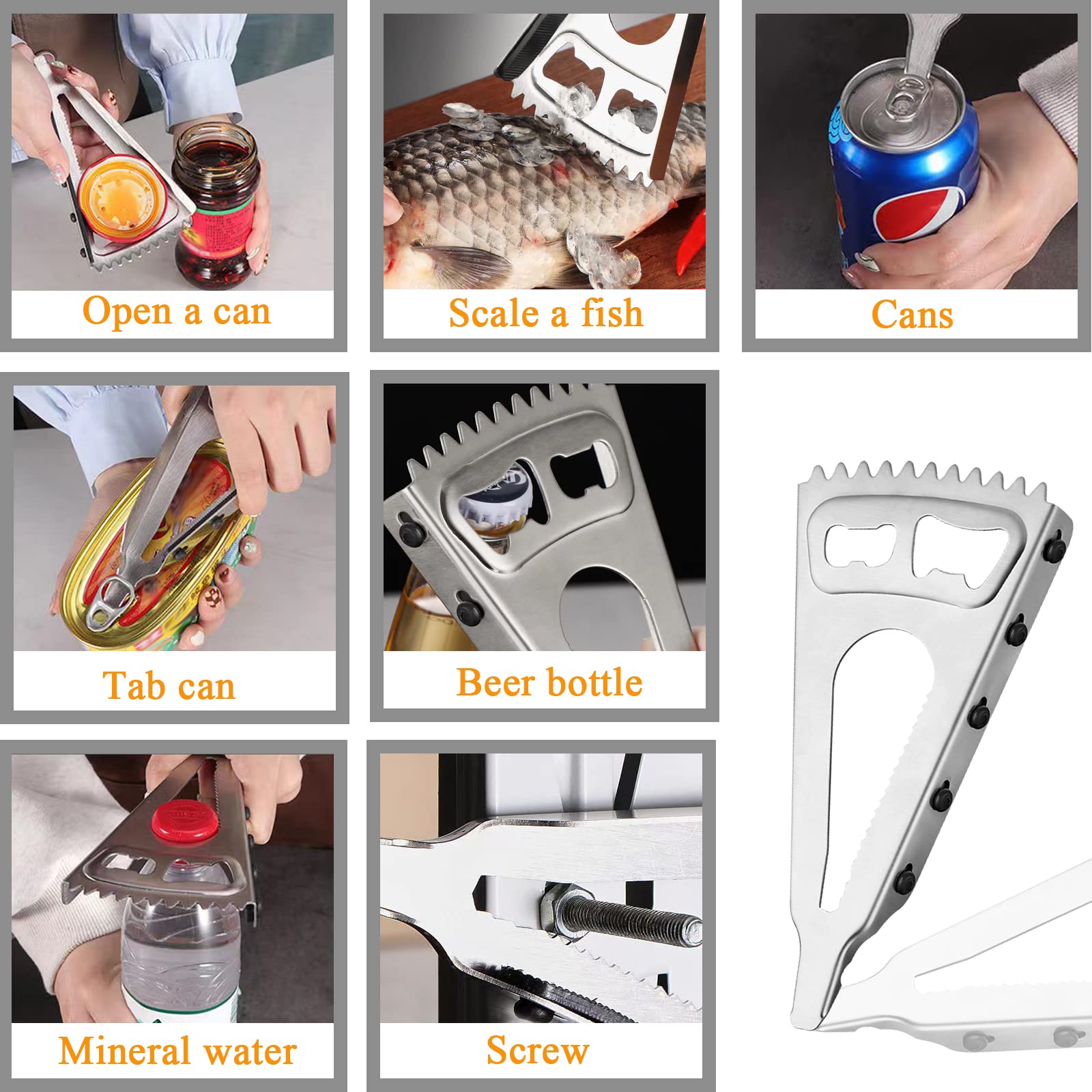 2PCS Can Opener Manual and Jar Opener for Weak Hands or Seniors with Arthritis, Manual Can Opener Smooth Edge Cutting No More Jagged Edges, 5 in 1 Jar Opener for Seniors with Arthritis