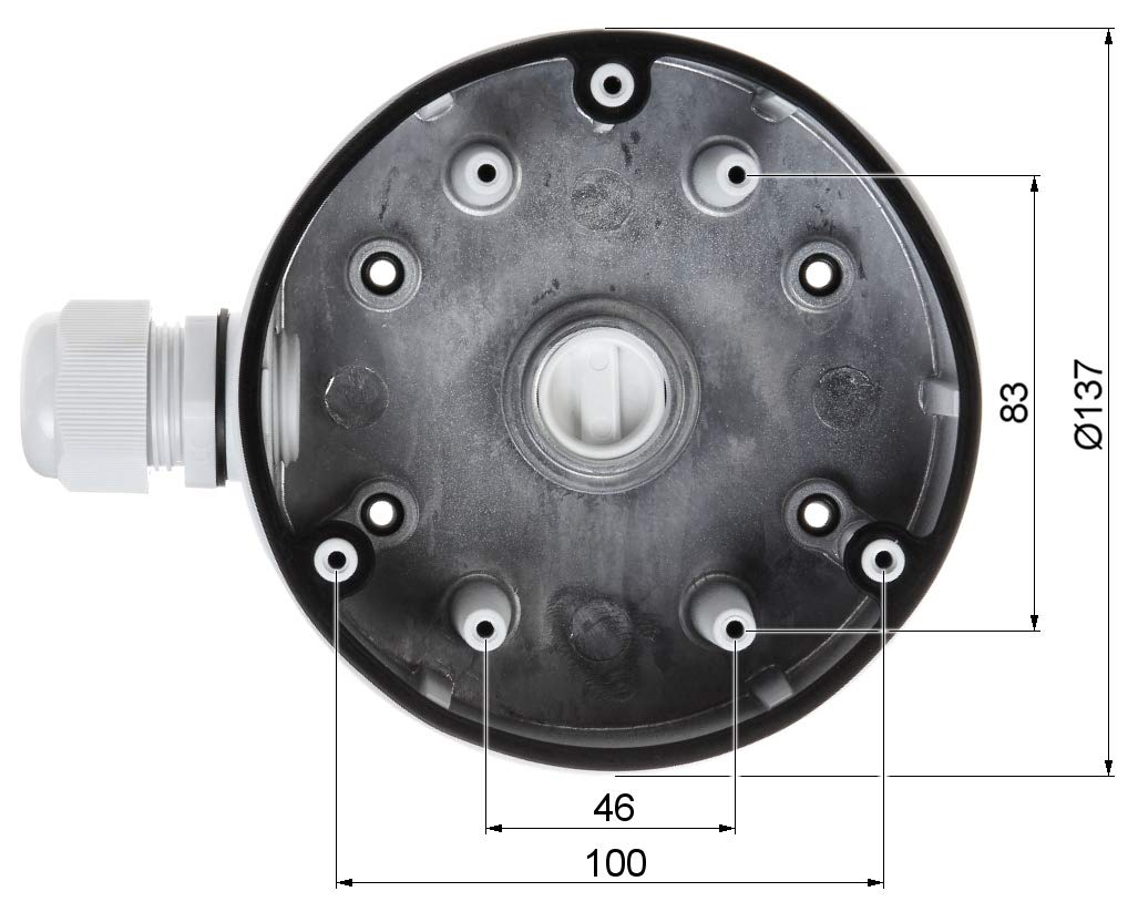 DS-1280ZJ-DM21 Wall Mount Bracket for Hikvision Dome Camera DS-2CD2732 DS-2CD2712
