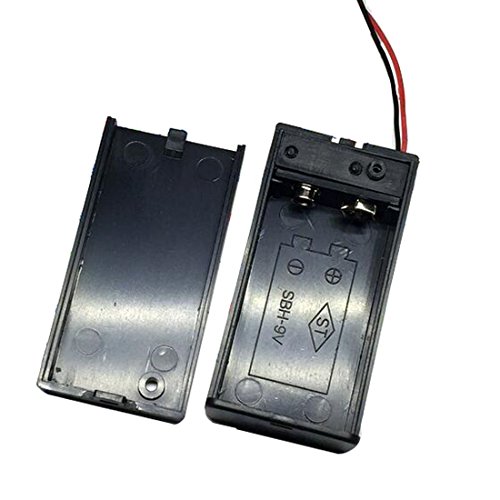 4 Pcs 9V Battery Case Holder with Cover Storage Case Holder with ON/OFF Switch for 6F22