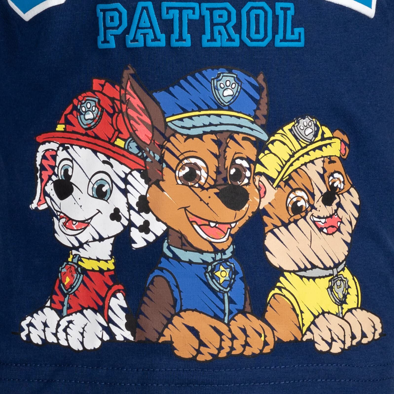 Paw Patrol Marshall Chase Rubble Infant Baby Boys 2 Pack T-Shirts Blue/Gray 18 Months