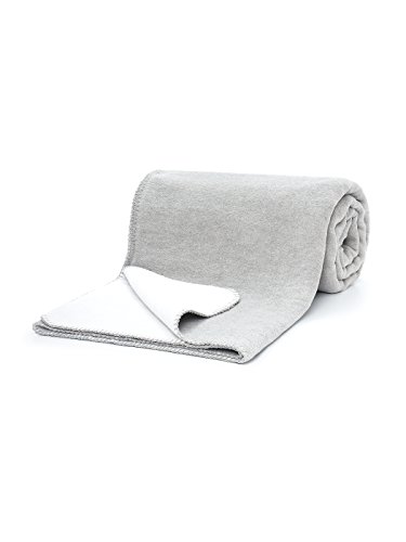 Arus Home Collection Cotton Blend Double Sided Reversible Luxury Throw Blanket Gray-Ivory 60"X80"