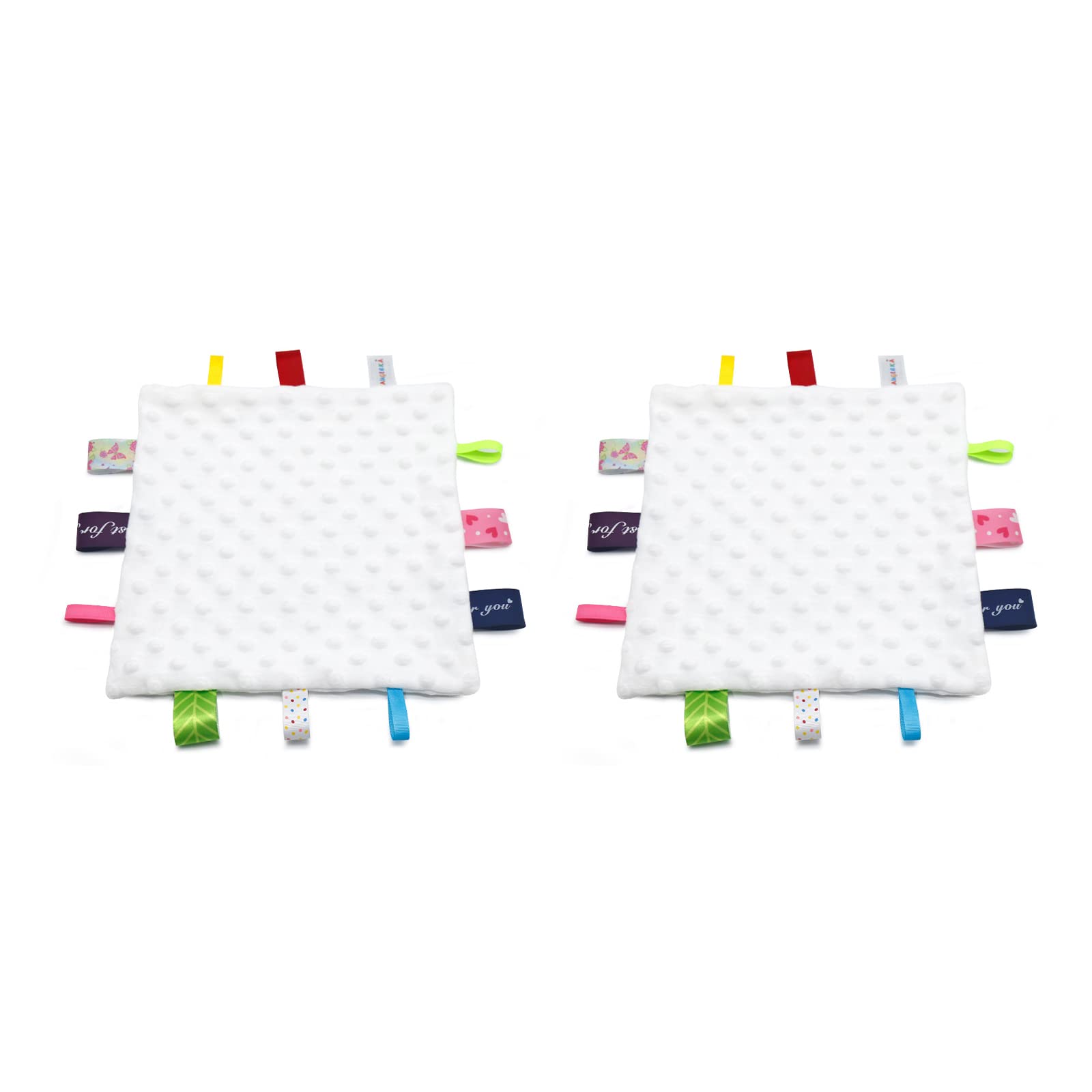 2 Pcs Security Baby Blankets Soft Soothing Towels Comfortable Infant Snuggle Blankets for Children Toddler