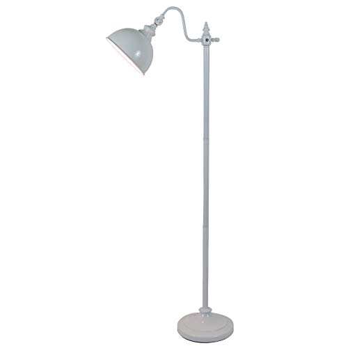 Decor Therapy Chloe Pharmacy Floor Lamp, Glossy White