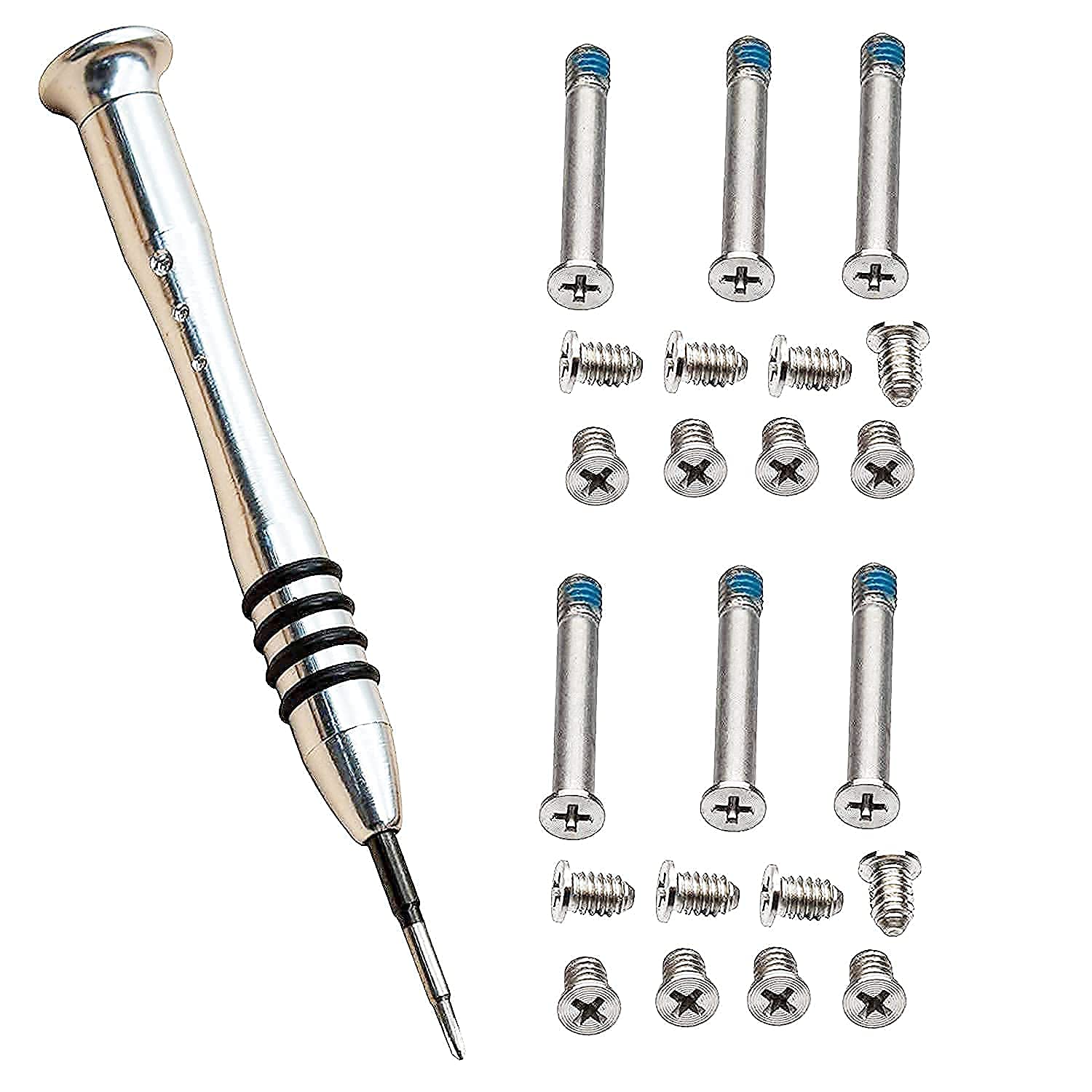 HXHLWN 2 Sets Replacement Screws with Screwdriver for Apple MacBook Pro 13" 15" 17" A1278 A1286 A1297 2009-2012