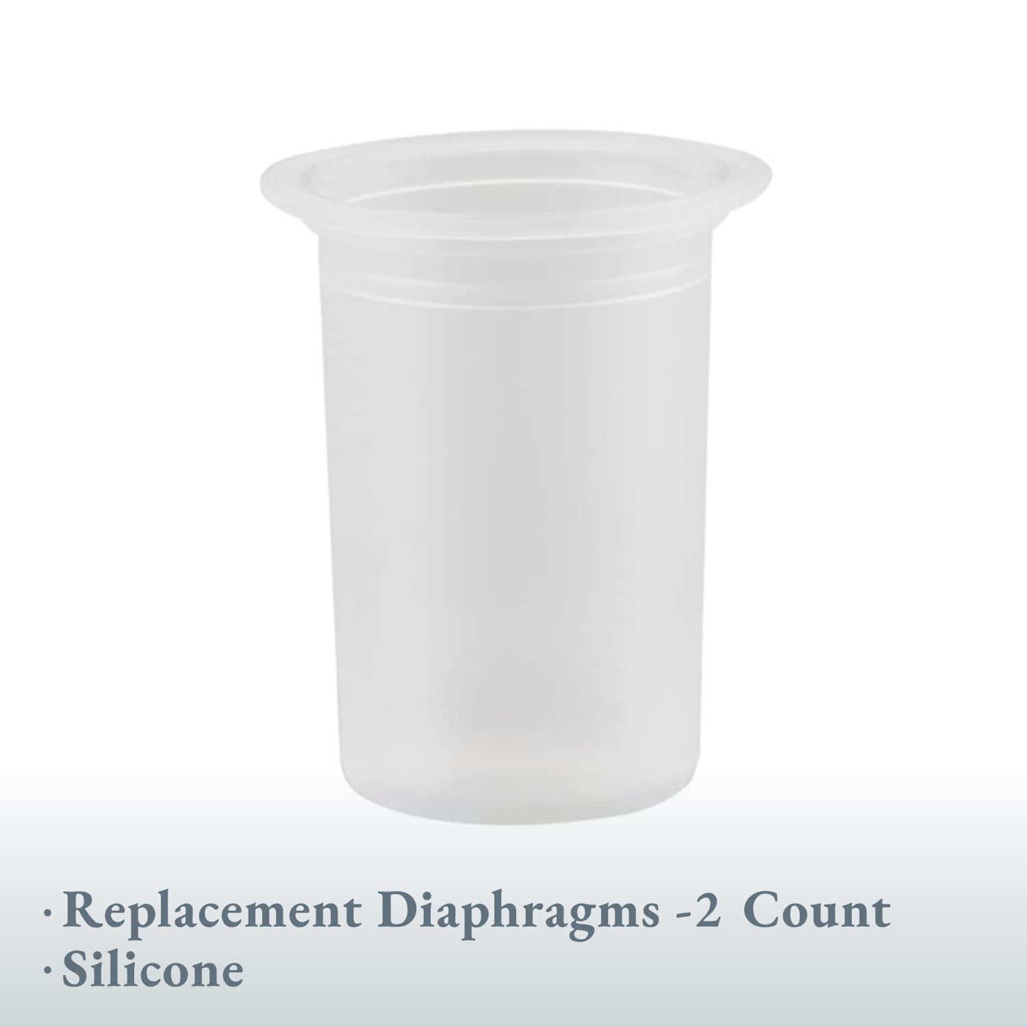 Ameda Silicone Diaphragms Clear 2 Count, Replacement Diaphragms Compatible with Ameda Breast Pumps and Ameda HygieniKits, Maintain Pump Performance, BPA Free DEHP Free
