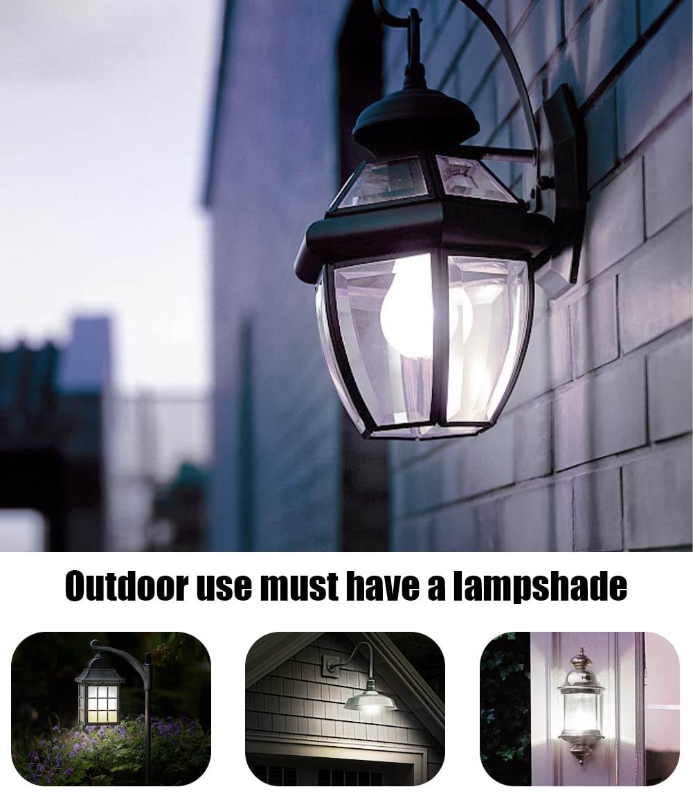 Emotionlite Dusk to Dawn Sensor Light Bulbs Outdoor,Neutral White LED Bulbs, 60 Watt Equivalent, Automatic On/Off, Porch, Patio,Garage, Hallway, Basement, A19 Size, 9W, E26 Medium Base (3 Pack)