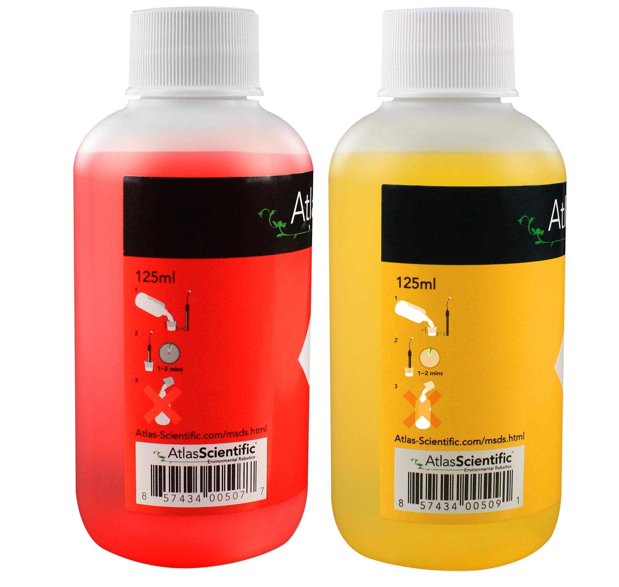 Atlas Scientific pH Calibration Solution 4.00 & 7.00 125ml - 4oz (Pack of 2)