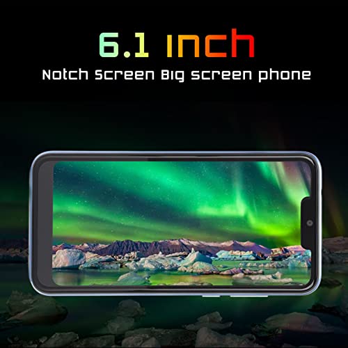 6.1" Smartphone Unlocked, Face Unlocked Cell Phone, 3GB RAM 32GB ROM, 2800mAh Battery, Dual SIM Slot Smartphone, GSM Unlock Cellphone for Android 6 (6.1" Light Blue)