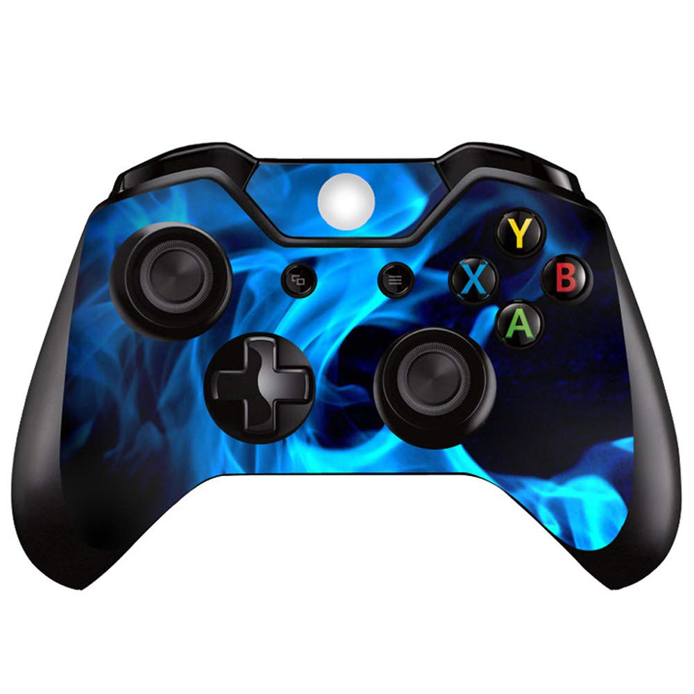 4PCS Vinyl Decal Skin Sticker Protective Cover Skin for Xbox One Controller(Flame)