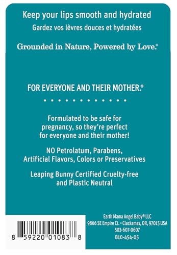 Earth Mama Lip Balm Quadruplets 4-Pack | No Petroleum, Artificial Colors or Flavors