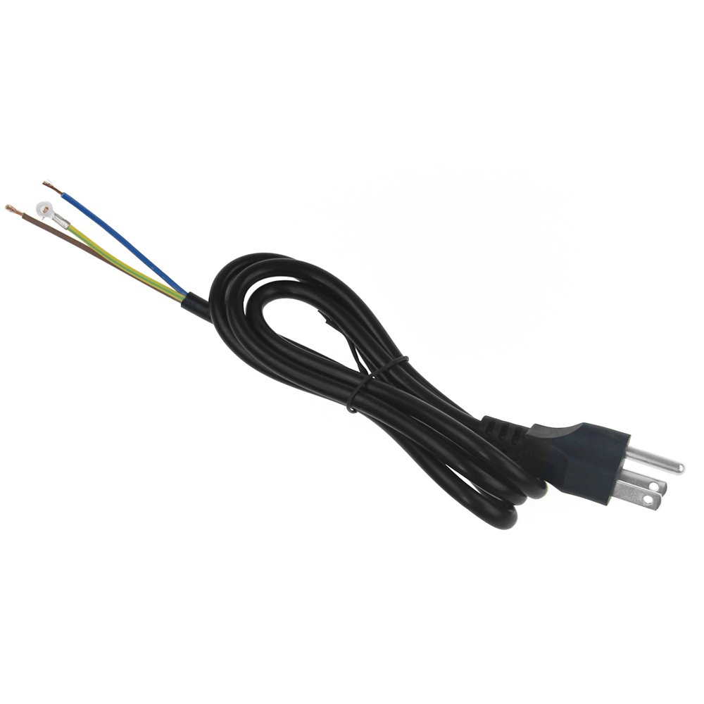 ALITOVE 3.8ft Power Cord 18 AWG, 3 Prong Universal AC Power Supply Adapter Transformer Cable, 250V 10A Replacement Power Cords for Power Tools, 3 x 0.75㎜² 1.15 Meters (2-Pack)