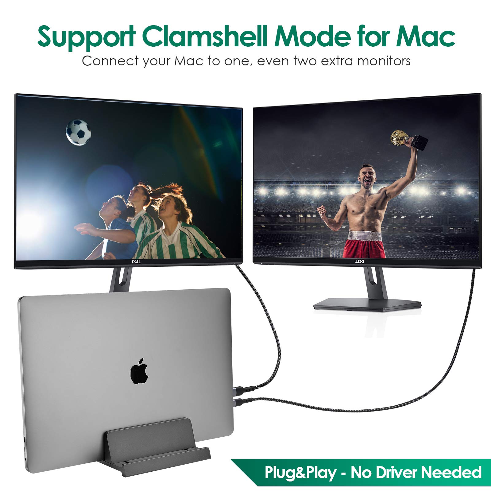 USB C to DisplayPort, 6FT 8K (4K@144Hz/120Hz) USB-C Thunderbolt 3 to DisplayPort Cable 32.4Gbps for iPhone 15 Series, M1/M2 MacBook Pro, MacBook Air/iPad Pro, XPS 15 and More