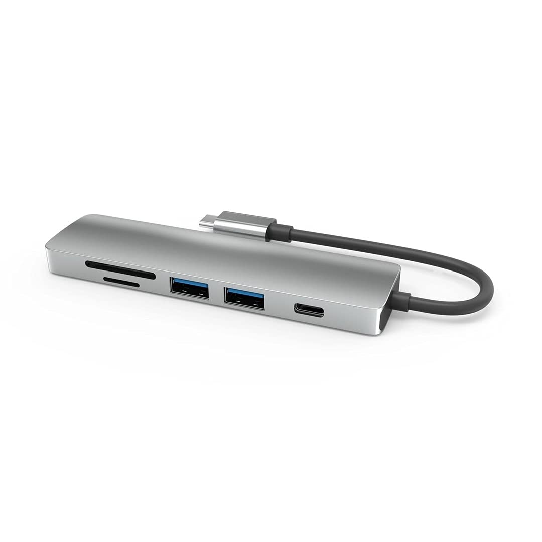 6 in 1 USB C Hub Type C to HDMI + 2X USB3.0 + PD + TF + SD Adapter
