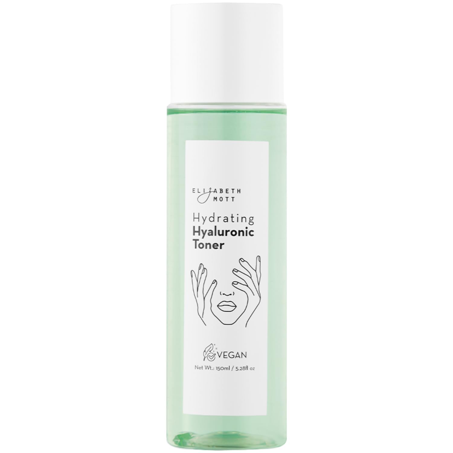 Elizabeth Mott Hyaluronic Acid Toner for Face & Moisturizing Glow Essence with Antoxyl-S, K-Beauty Hydrating Skincare for Dry or Sensitive Skin, Cruelty-Free, Vegan 2-in-1 Toner Serum 5.07 fl oz