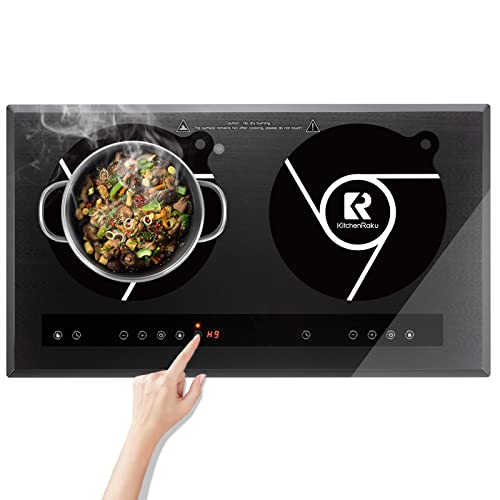 2 PCS Silicone Induction Cooktop Mat - (Magnetic) Cooktop Scratch Protector - for Induction Stove, Multifunctional Silicone Mats - for Air Fryer Liners, Trivet by KitchenRaku