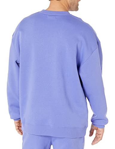 Amazon Essentials Men's Oversized-Fit Crewneck Sweatshirt (Available in Big & Tall), Purple Blue, X-Large