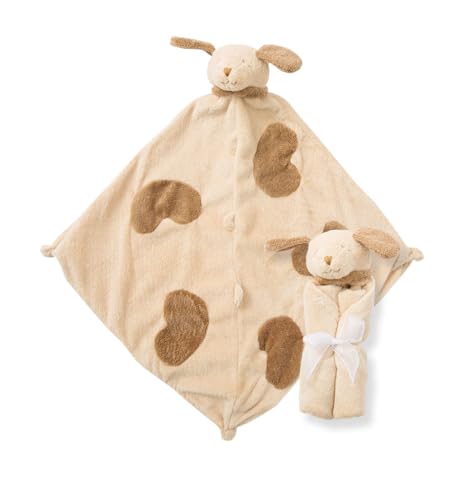 Angel Dear - Light Brown Puppy, Cuddle Twins Blankie Set