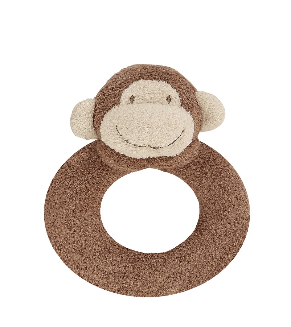 Angel Dear Dark Monkey Ring Rattle: