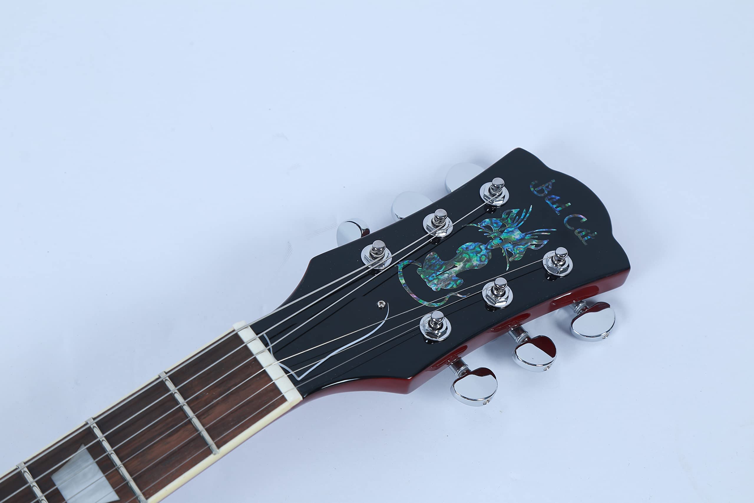 Bad Cat Instruments Electric Guitar, 6 String Double Cut Electric Guitar, Solid Mahogany Body and Neck, Rosewood Fingerboard, Right Hand, DC-340 Series