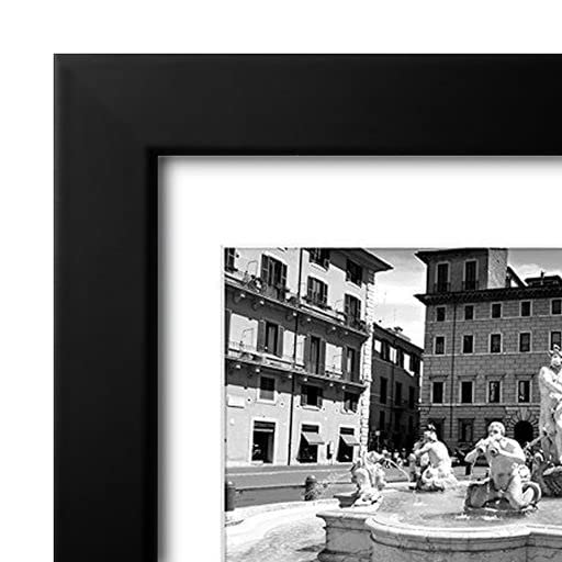Americanflat 11x14 Collage Picture Frame in Black - Displays Five 4x6 Frame Openings or One 11x14 Frame Without Mat - Engineered Wood, Shatter Resistant Glass, Includes Hanging Hardware for Wall