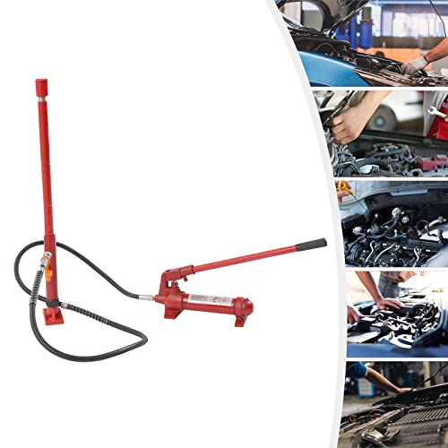 4 Ton Porta Power Kit, Portable Hydraulic Car Jack Ram Auto Body Frame Repair Kit with 5ft Oil Hose & Storage Case