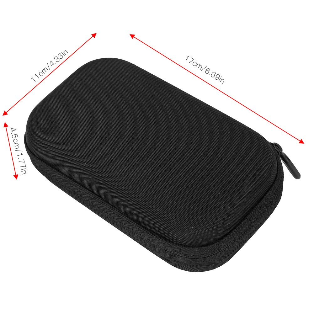 Akozon Microphone Storage Bag Hard Carrying Travel Case Portable Hard Protective Case Storage Bag for Blink 500 B2 Wireless Microphone Black for lavalier Carry case saramonic Blink 500 b2